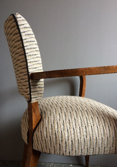 Bridge Chairs | Covered in Swaffer Fabric – Kiki Voltaire