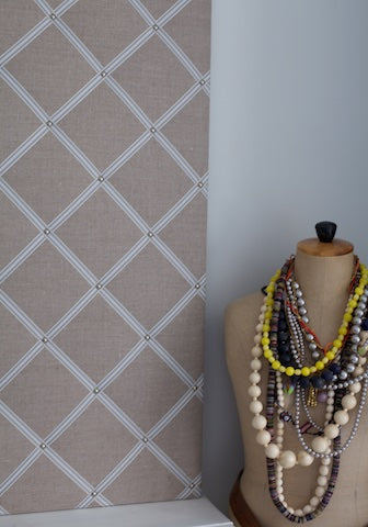 Large Notice Board | Natural Linen – Kiki Voltaire